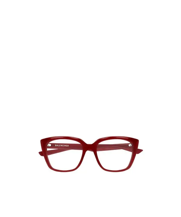 Balenciaga Square Frame Eyeglasses - Red