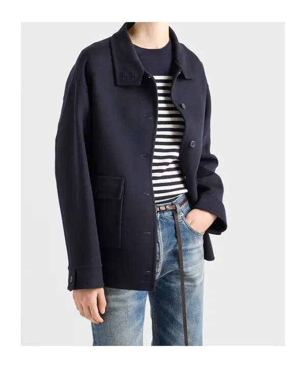 Prada Striped Crewneck Jumper - Black