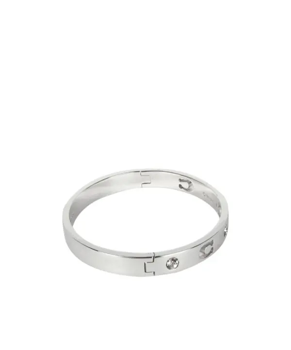 COACH Hinge Bangle Bracelet With Monogram Motif