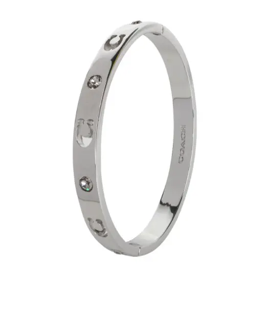 COACH Hinge Bangle Bracelet With Monogram Motif