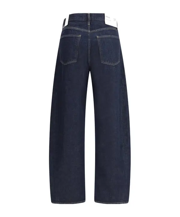 AGOLDE Luna High Rise Pieced Taper Jeans - Black