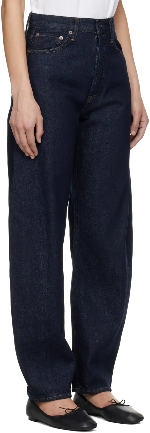 AGOLDE Luna High Rise Pieced Taper Jeans - Black
