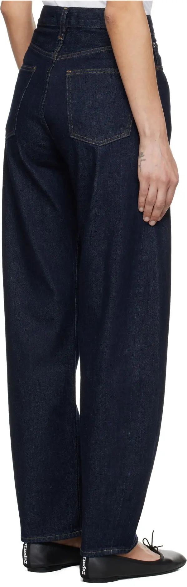 AGOLDE Luna High Rise Pieced Taper Jeans - Black