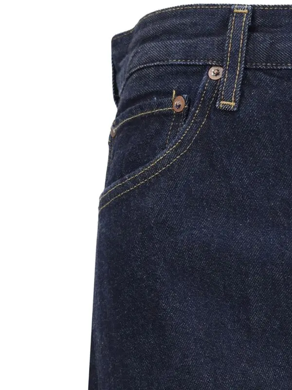 AGOLDE Luna High Rise Pieced Taper Jeans - Black
