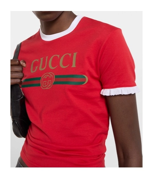 Gucci Cotton Jersey T-shirt With Printed Logo