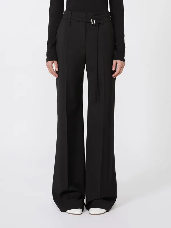 Sportmax Belted Tailored Trousers - Black