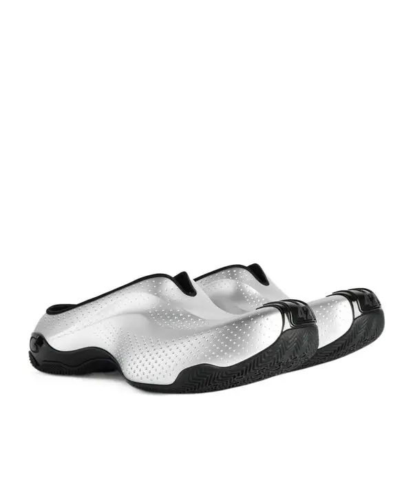 Balenciaga Basketball Slip-on Sneakers - Silver/black