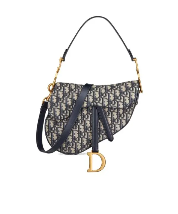 Dior Saddle Messenger Bag In Oblique
