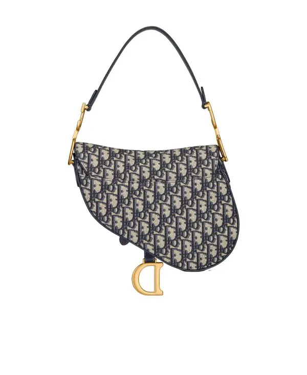 Dior Saddle Messenger Bag In Oblique