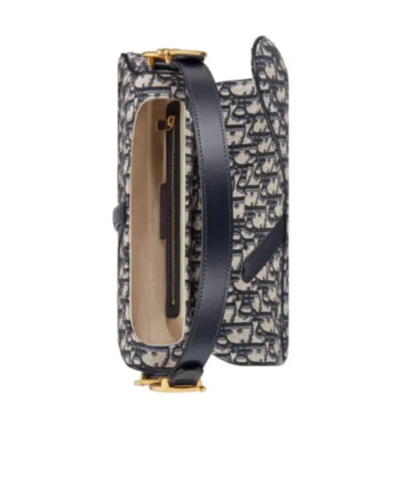 Dior Saddle Messenger Bag In Oblique