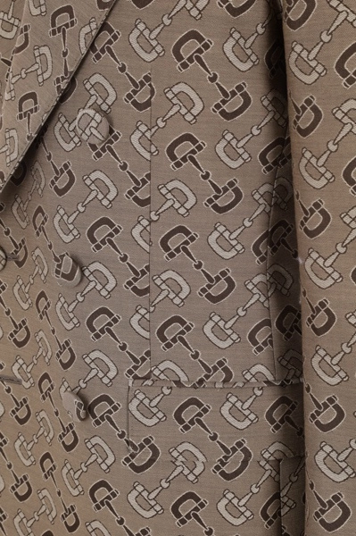 Gucci Gg Pattern Double-breasted Blazer