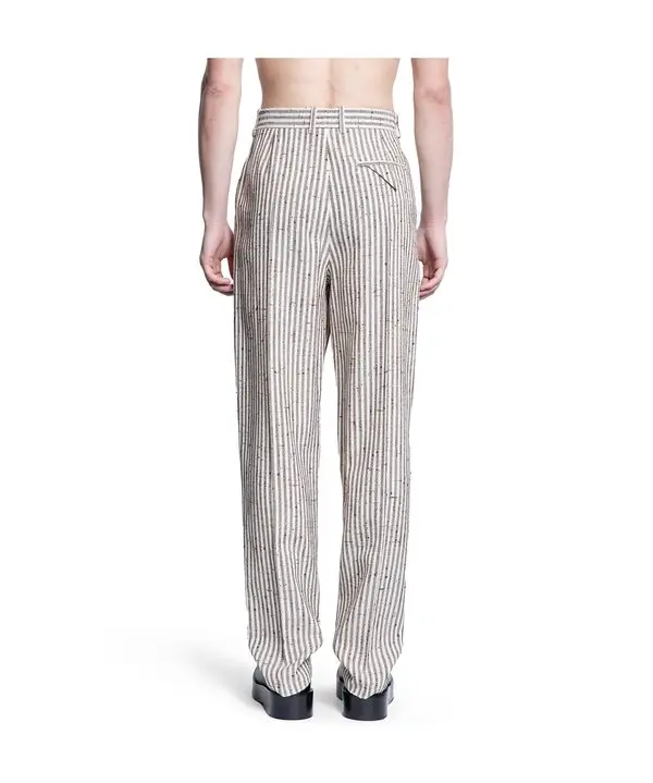 Bottega Veneta Striped Straight-leg Tailored Trousers