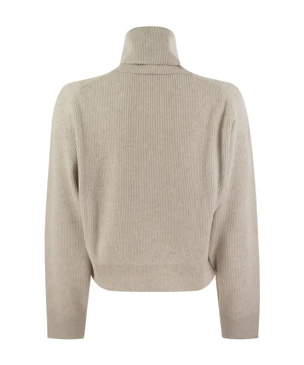 Brunello Cucinelli Ribbed Turtleneck Jumper