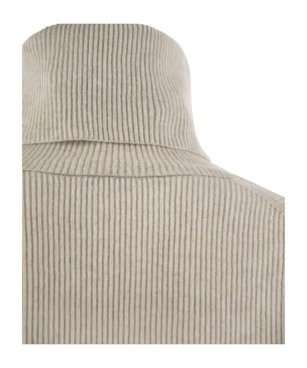 Brunello Cucinelli Ribbed Turtleneck Jumper