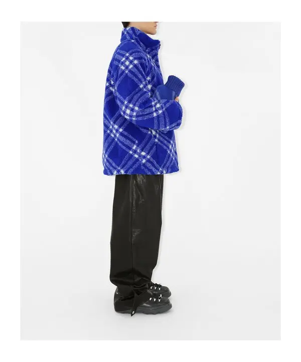 Burberry Checked Fleece Jacket