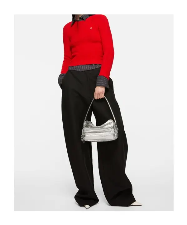 Acne Studios Ribbed Knit Heart Logo Jumper