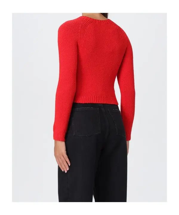 Acne Studios Ribbed Knit Heart Logo Jumper