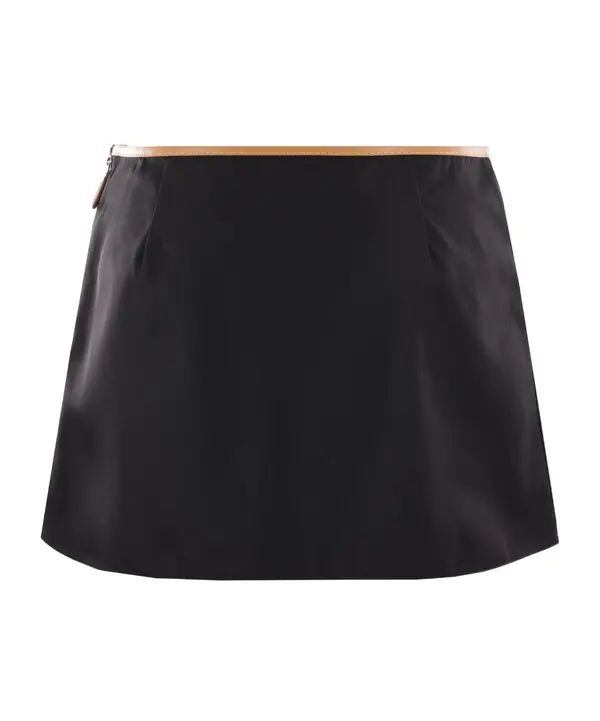 Prada Logo Patch Mini Skirt