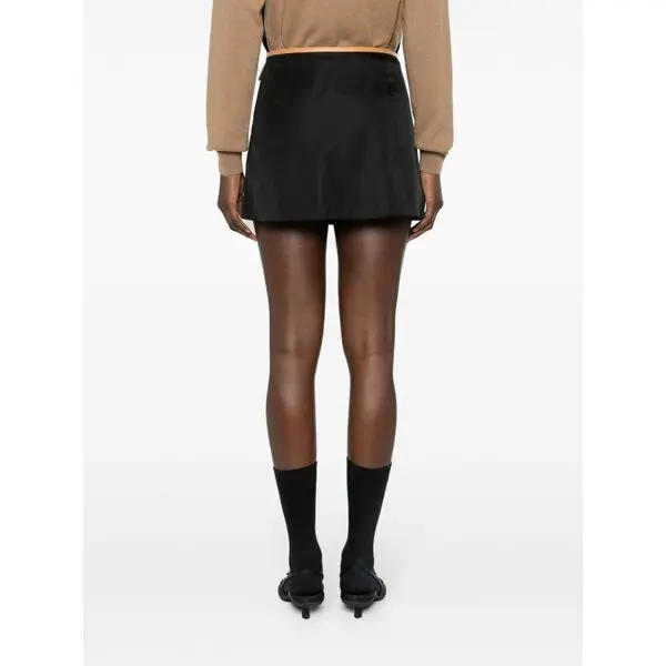 Prada Logo Plaque Skirt