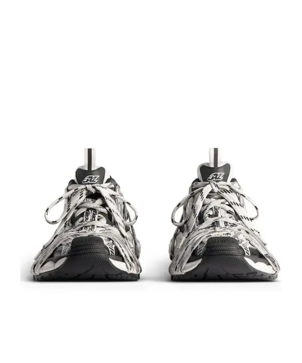 Balenciaga 3xl Extreme Laces Logo Sneakers - White/black