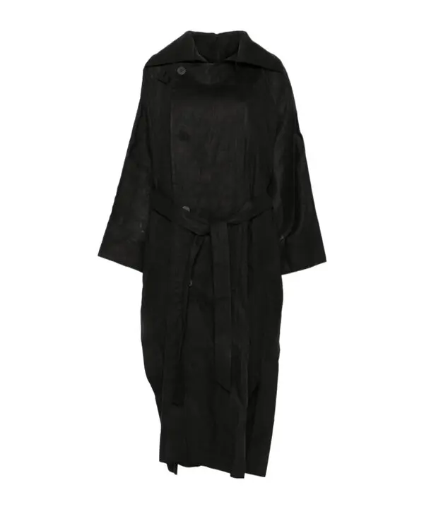 Issey Miyake Hempen Coat - Black
