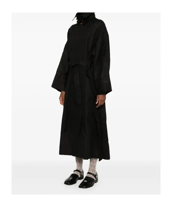 Issey Miyake Hemp Coat - Black