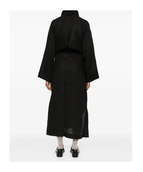 Issey Miyake Hemp Coat - Black