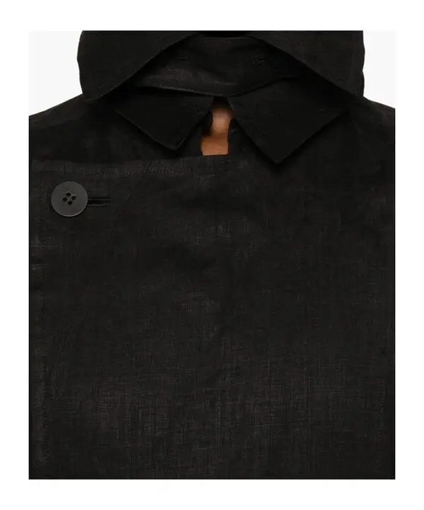 Issey Miyake Hemp Coat - Black