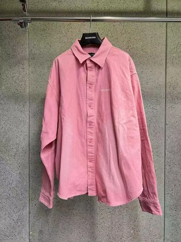Balenciaga Logo Embroidered Long-sleeve Shirt