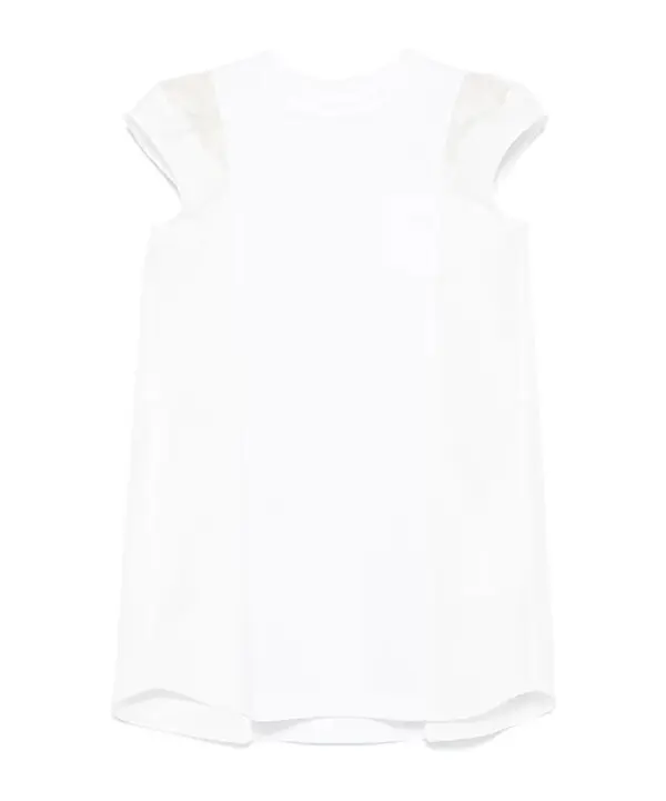 Sacai Layer-detail Mini Dress - White