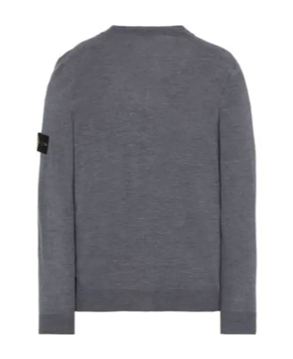 Stone Island Logo-patch Button-up Cardigan - Grey