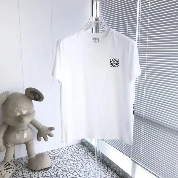 Loewe Logo Embroidered Crewneck T-shirt - No