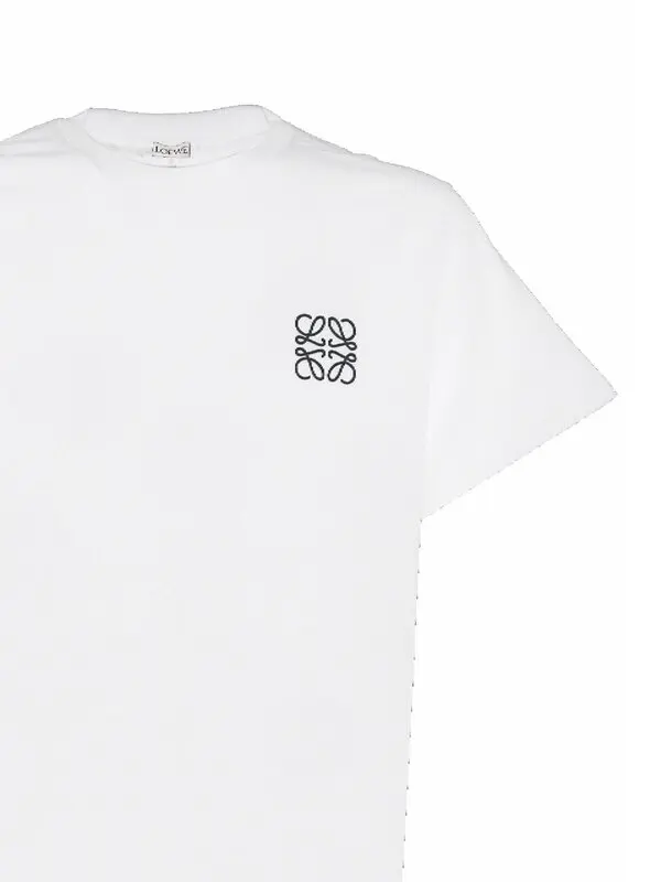 Loewe Logo Embroidered Crewneck T-shirt - No