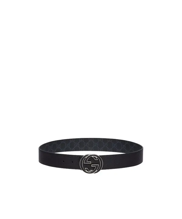 Gucci Logo Plaque Belt - Black