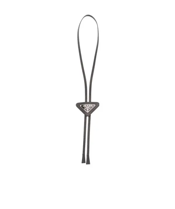 Prada Logo Bolo Tie - Black