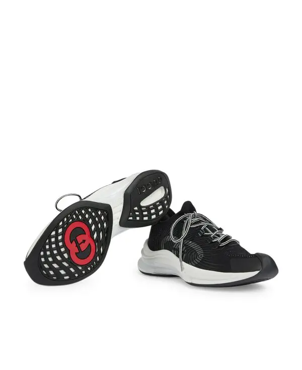 Gucci Gg Run Low-top Sneakers - Black