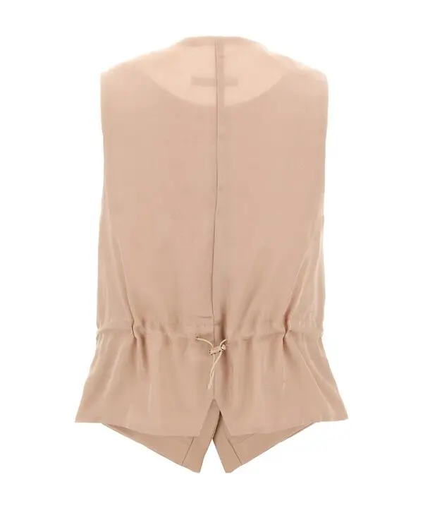 Max Mara Sleeveless Vest With Button Detail - No
