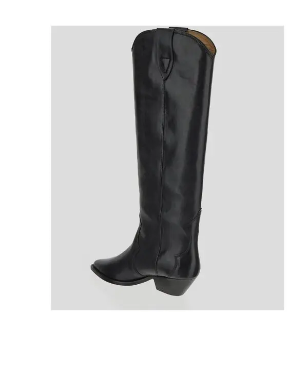 Isabel Marant Étoile Denvee 40mm Leather Knee-high Boots - Black