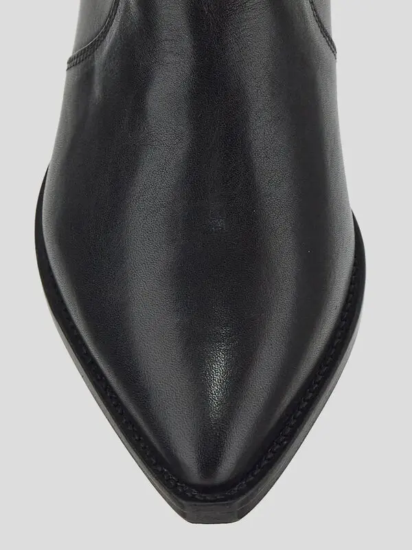 Isabel Marant Étoile Denvee 40mm Leather Knee-high Boots - Black
