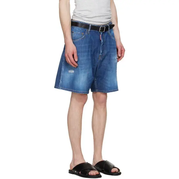 Dsquared2 Distressed Denim Shorts