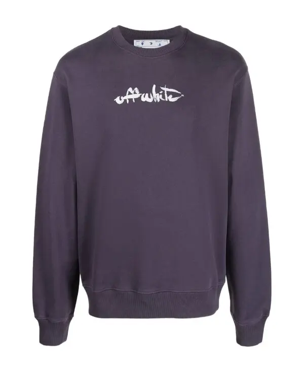 Off-White Painted Arrows-print Sweatshirt - Black