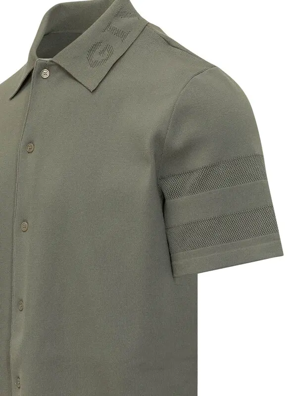 Givenchy Shirt In Cotton Knit With Mesh Details