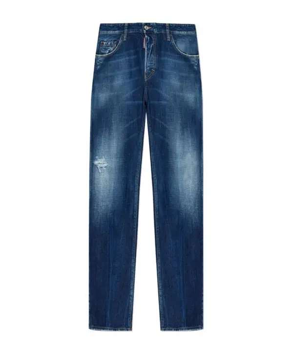 Dsquared2 Distressed Denim Jeans - Blue
