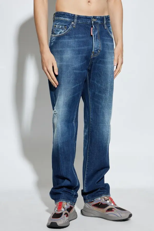 Dsquared2 Distressed Denim Jeans - Blue