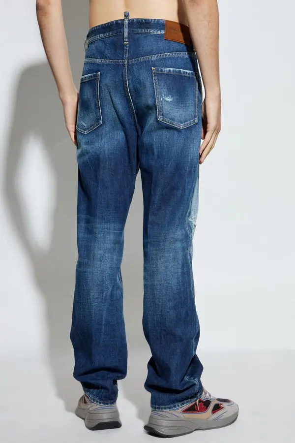 Dsquared2 Distressed Denim Jeans - Blue