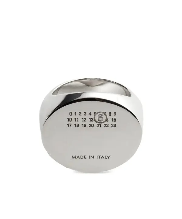 MAISON MARGIELA Numeric Signet Ring - Silver