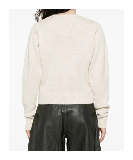 LEMAIRE Round Neck Button-front Cardigan - Cream