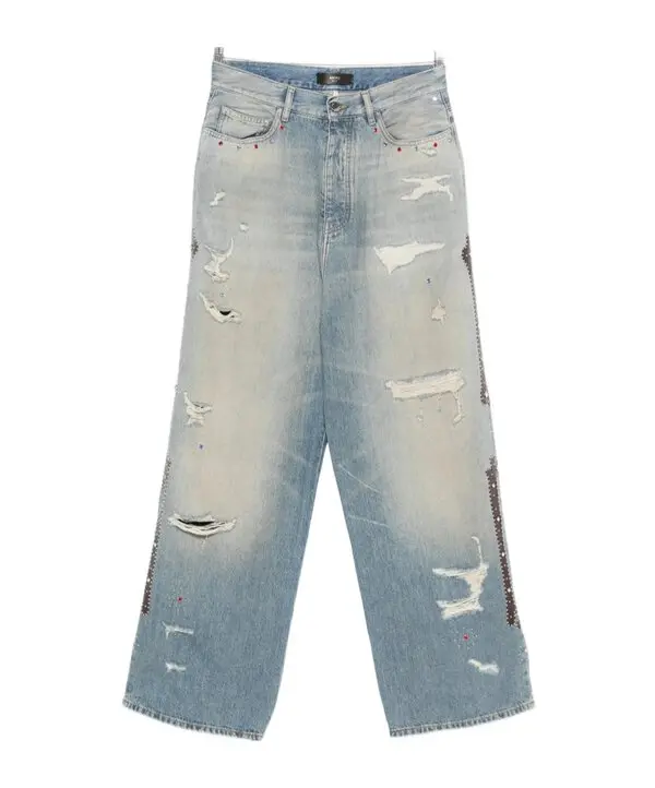 Amiri Belt Loop Jeans - Gray