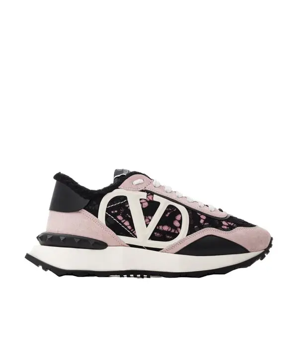 Valentino Garavani V-sign Logo Lace Low-top Sneakers