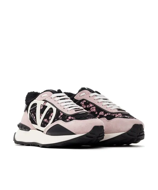 Valentino Garavani V-sign Logo Lace Low-top Sneakers